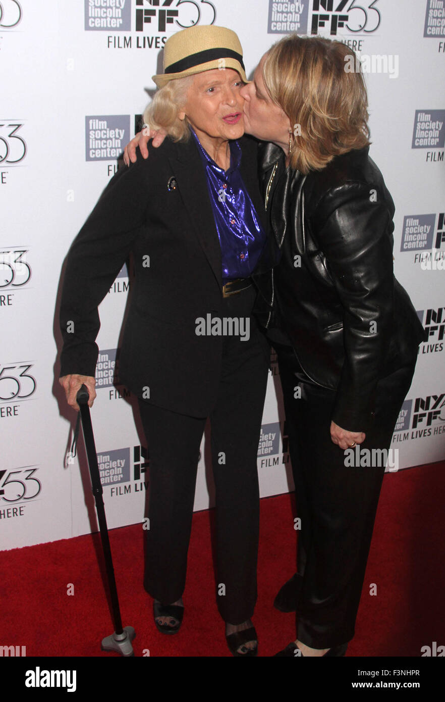 New York, New York, USA. 9th Oct, 2015. EDIE WINDSOR and ROBERTA A ...