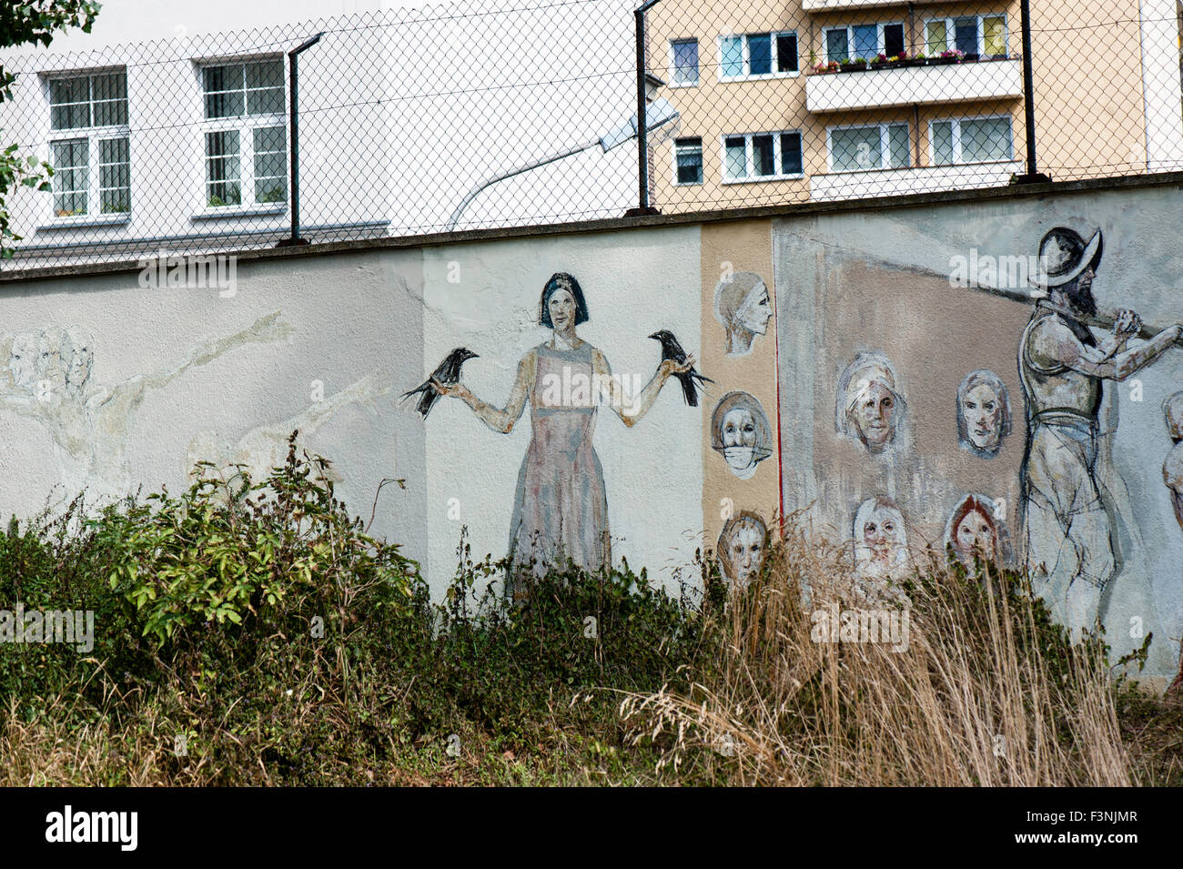 poland graffiti wall art Stock Photo - Alamy