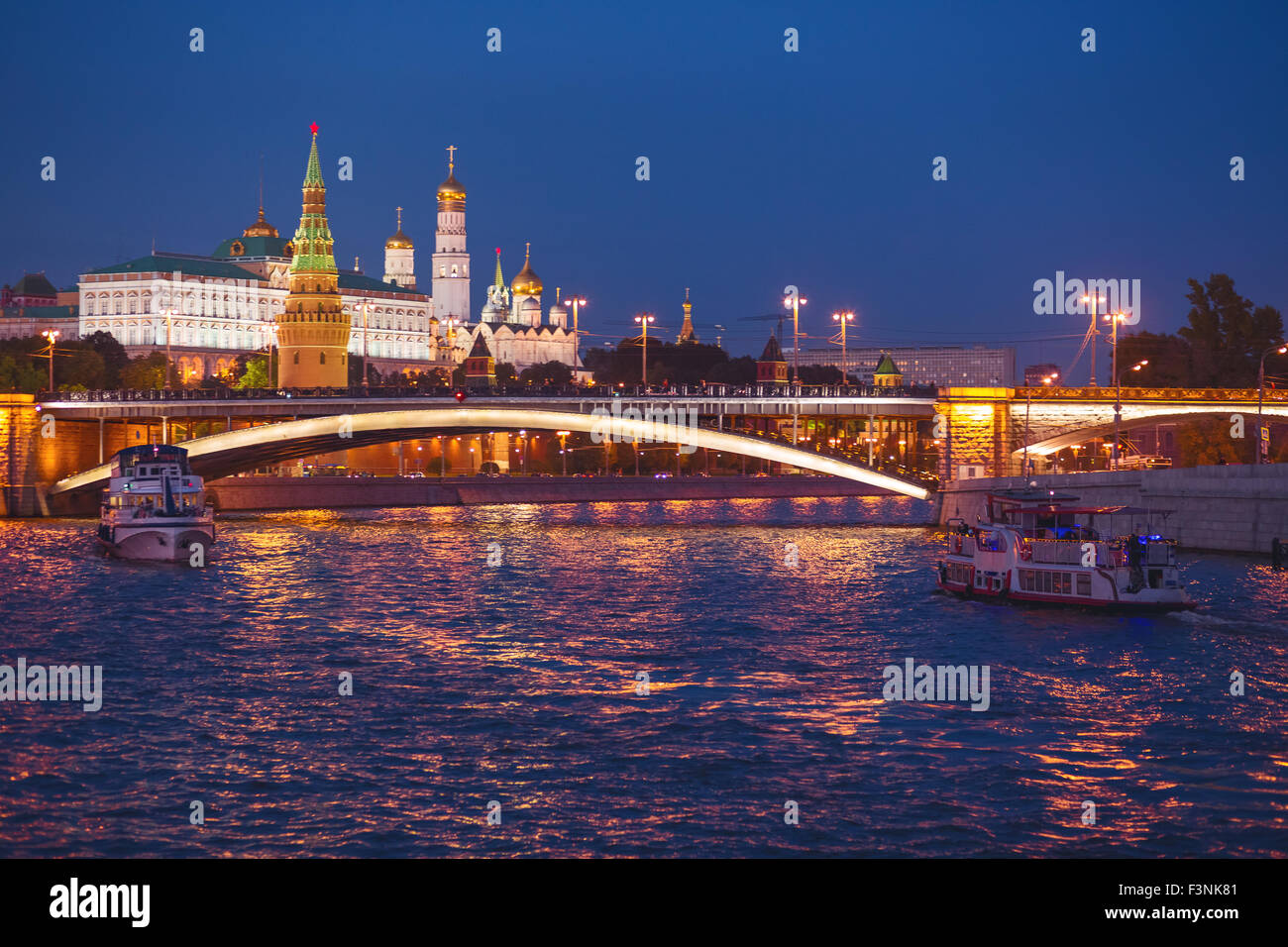 Moscow night view hi-res stock photography and images - Alamy