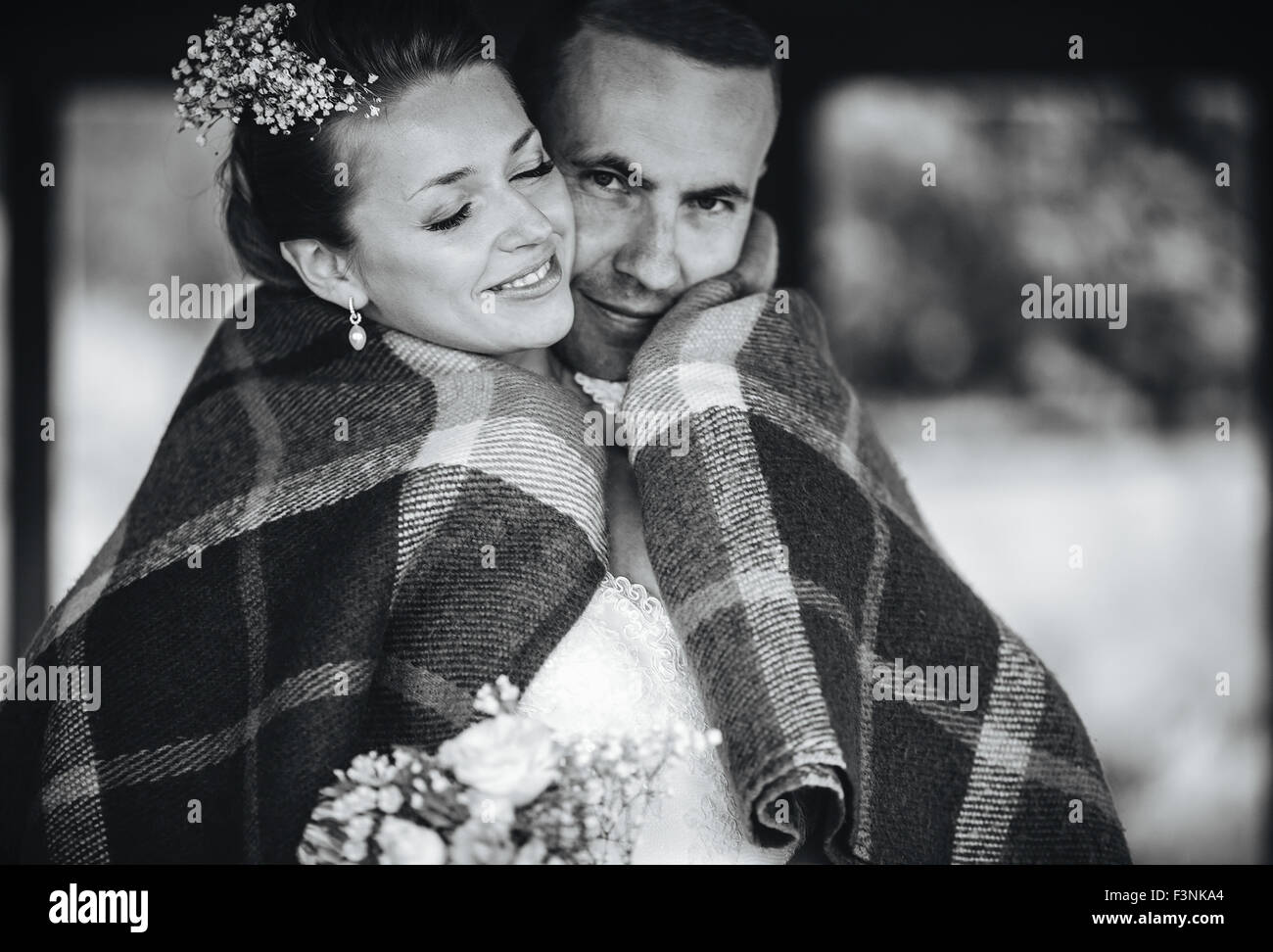 Wedding couple together Stock Photo - Alamy
