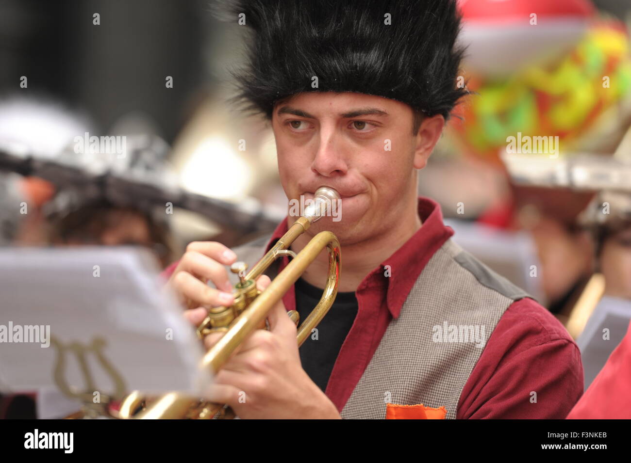 Exeter, Devon, UK. 10th Oct, 2015. Five Nations Parade for the Rugby ...