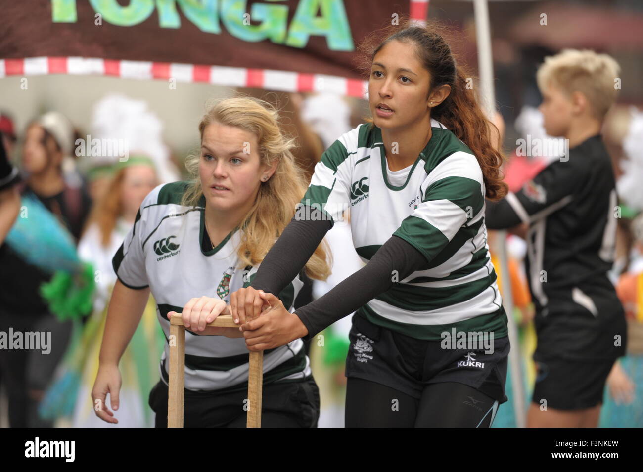 Exeter, Devon, UK. 10th Oct, 2015. Five Nations Parade for the Rugby ...