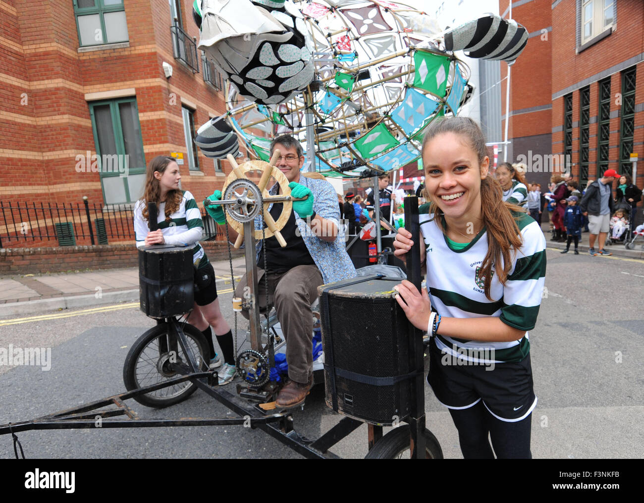 Exeter, Devon, UK. 10th Oct, 2015. Five Nations Parade for the Rugby ...