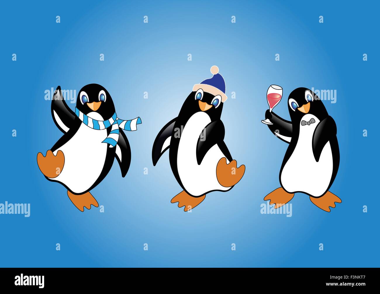 Penguin waving Stock Vector Images - Alamy
