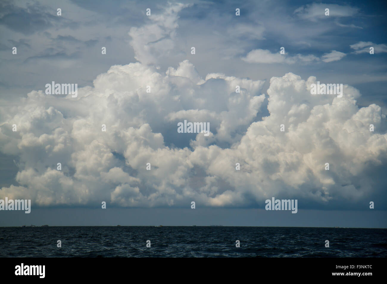 Cloudy sky in the sea Stock Photo - Alamy