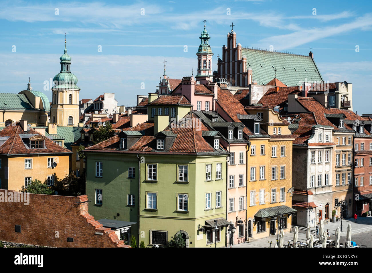 Poland Warsaw old town pretty historic visit Stock Photo - Alamy