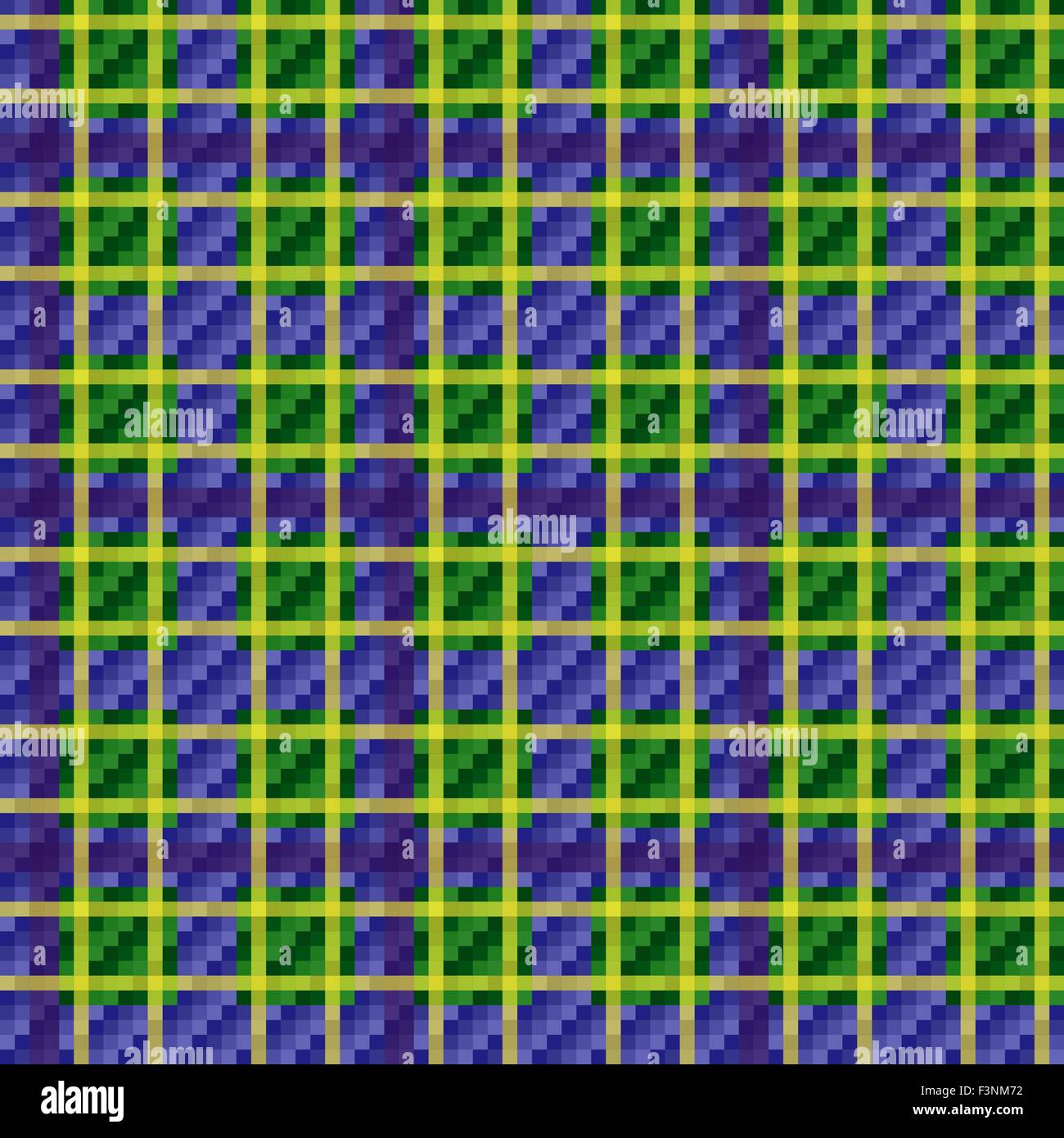 Tartan plaid fabric green checkered texture, seamless pattern Stock ...