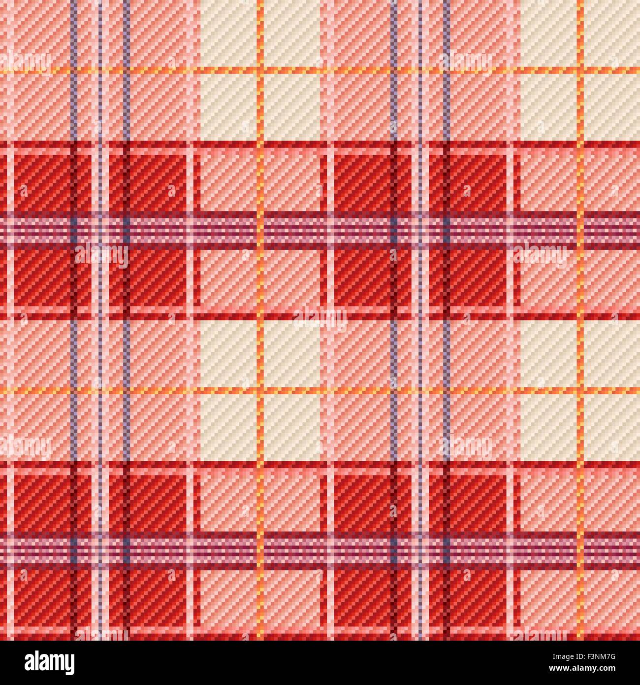 Seamless checkered vector bright pattern with red and white colors ...