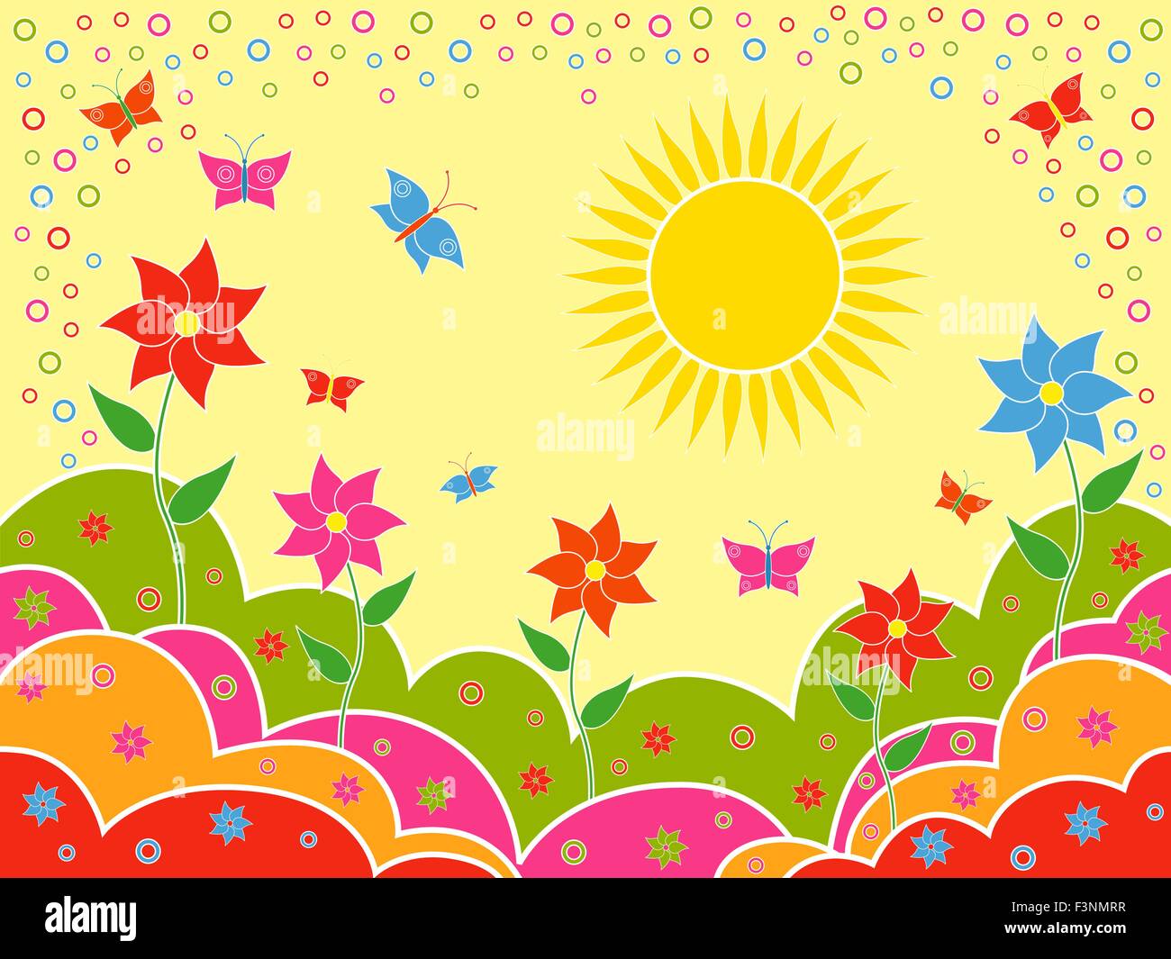 Sun and scenic park Stock Vector Images - Alamy