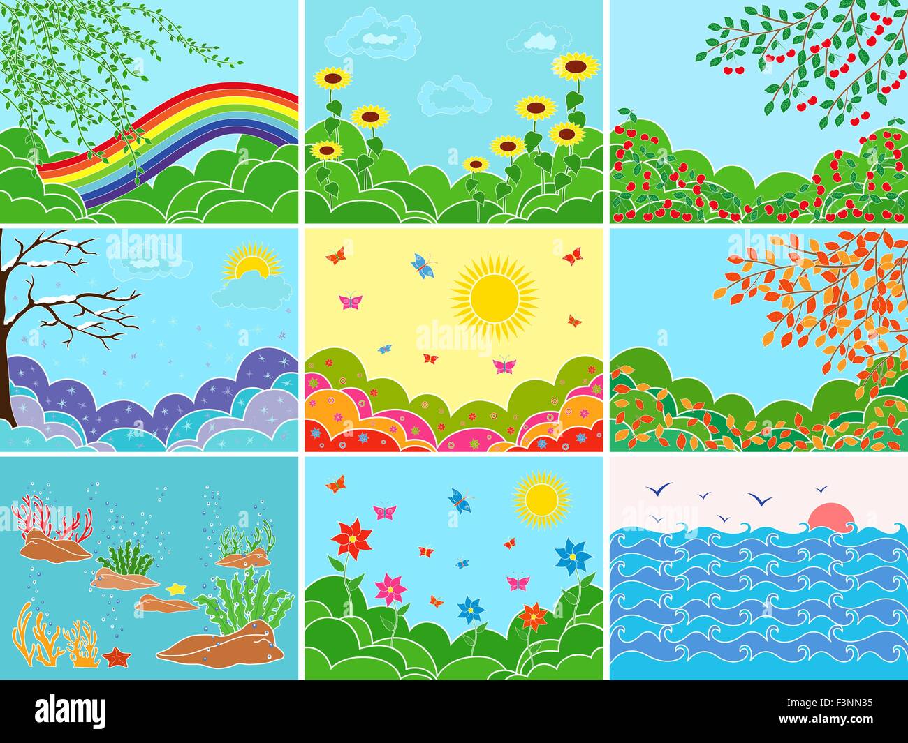 Various locations Stock Vector Images - Alamy