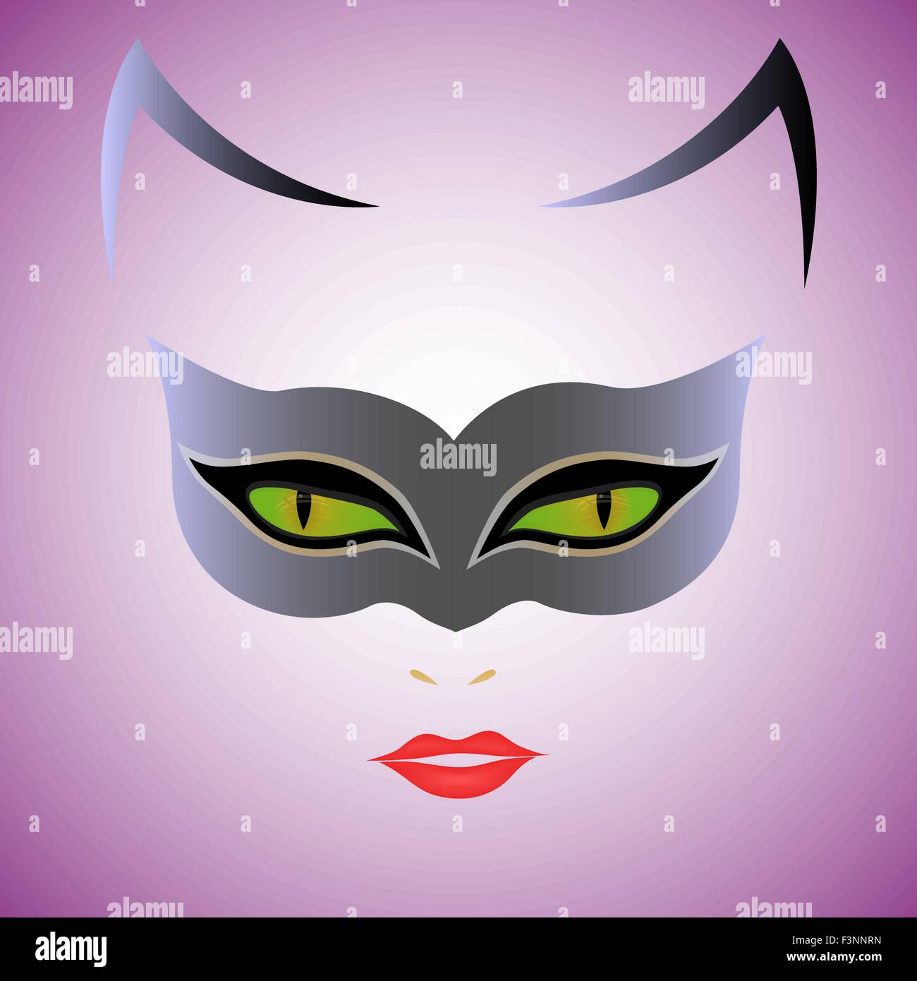Woman lips nose in Stock Vector Images - Alamy