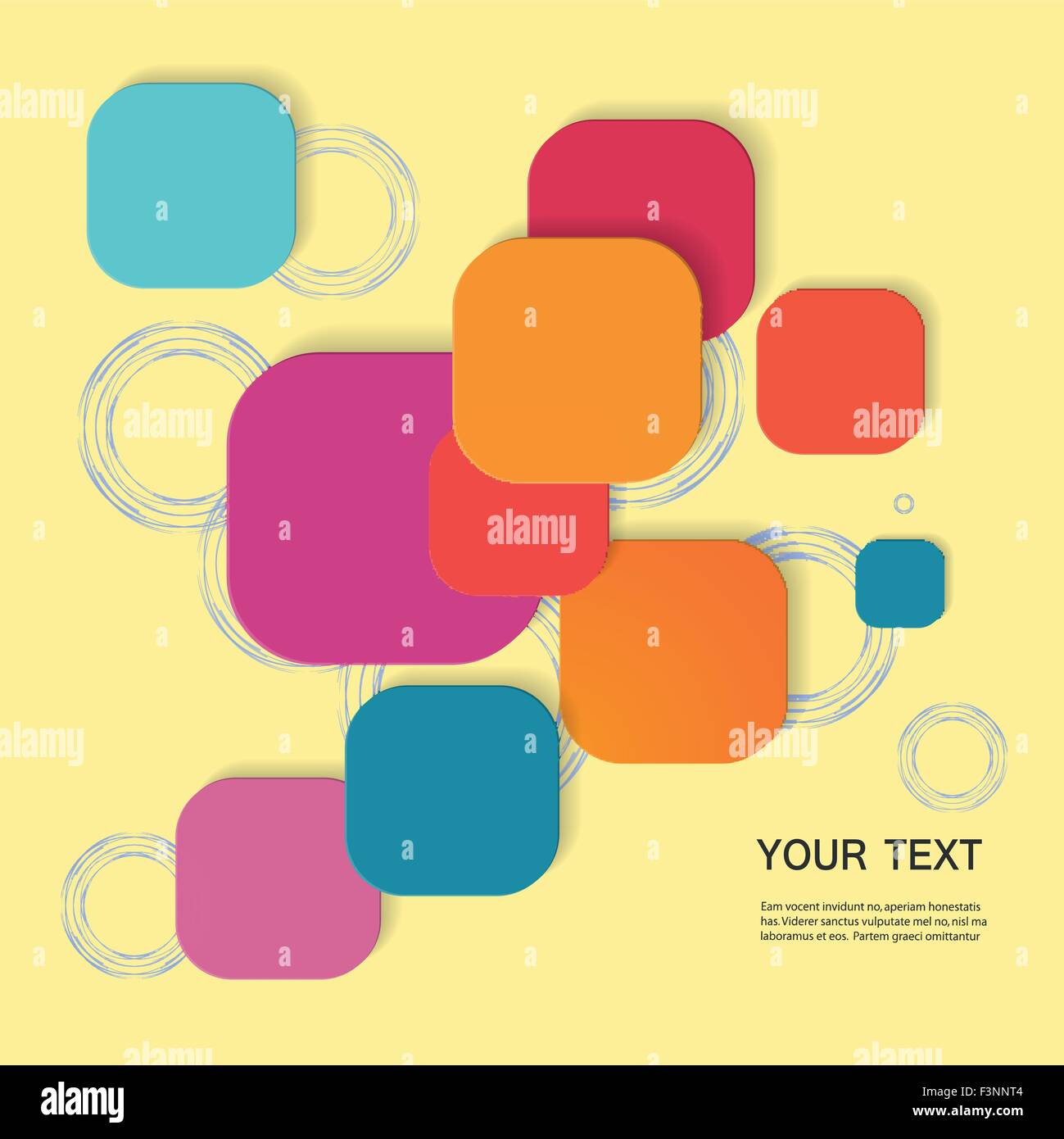 Vector color square connection eps Stock Vector Image & Art - Alamy