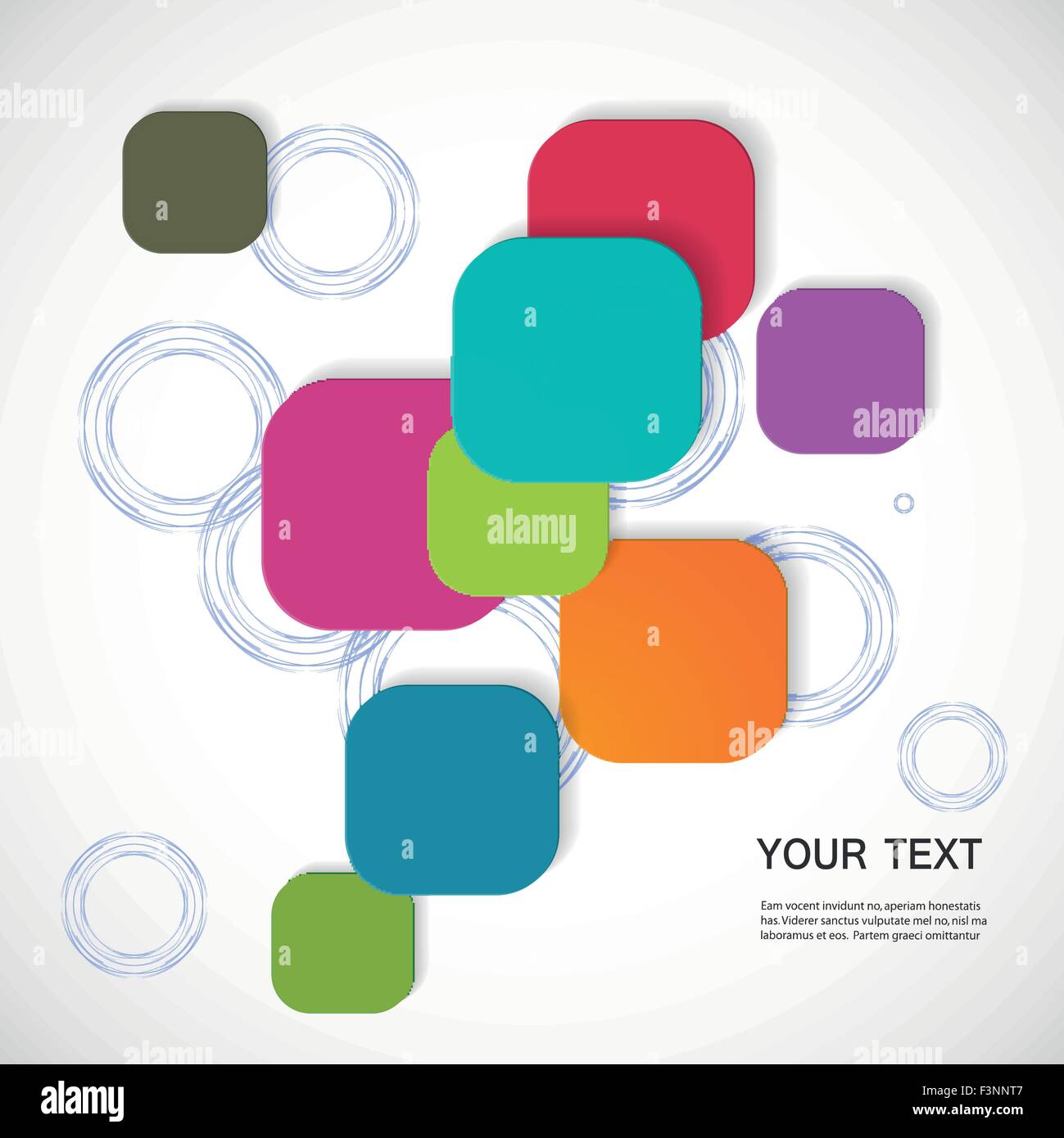 Vector color square connection eps Stock Vector Image & Art - Alamy