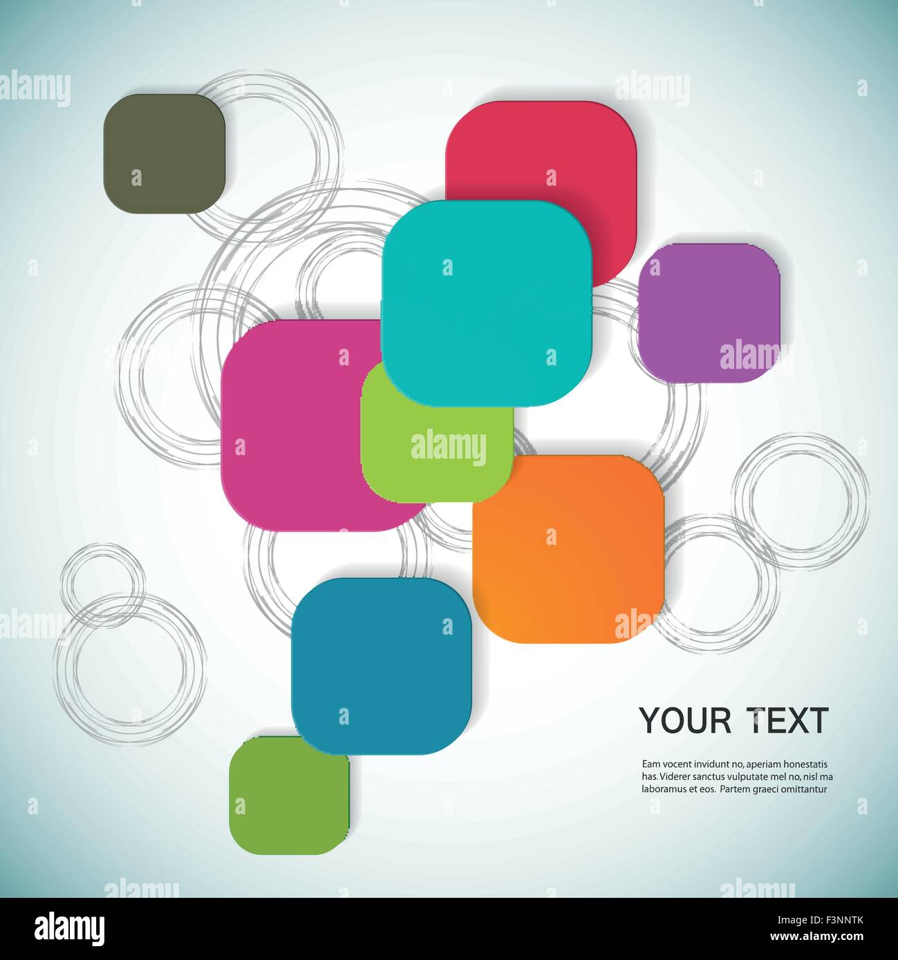 Vector color square connection eps Stock Vector Image & Art - Alamy