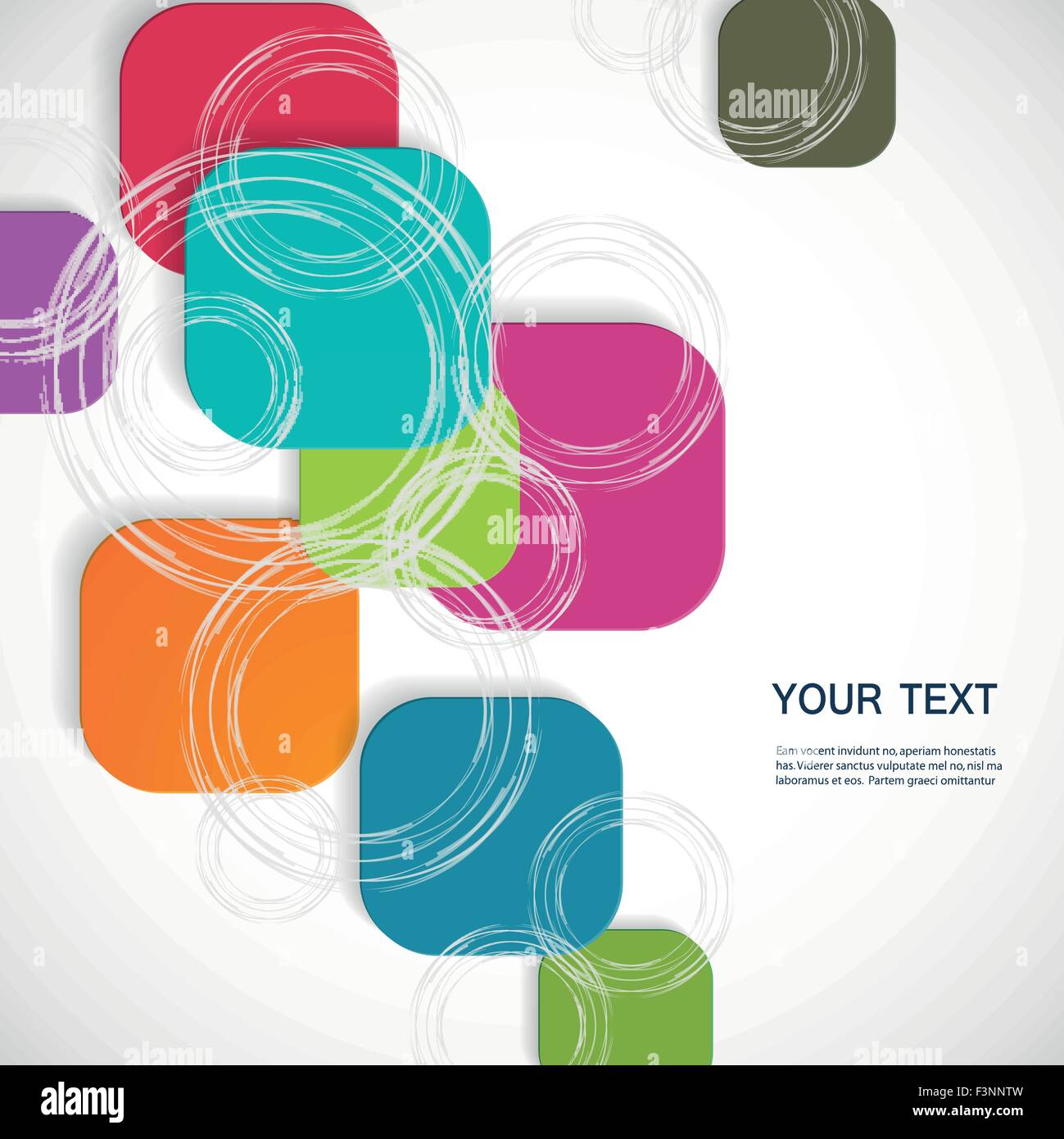 Vector color square connection eps Stock Vector Image & Art - Alamy