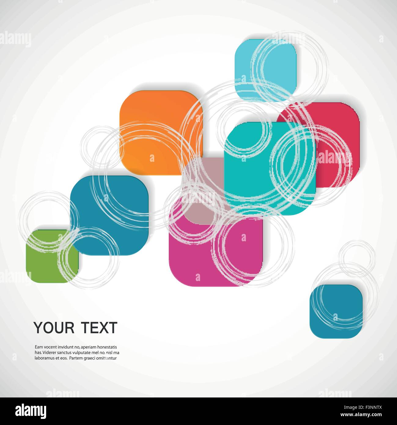 Vector color square connection eps Stock Vector Image & Art - Alamy