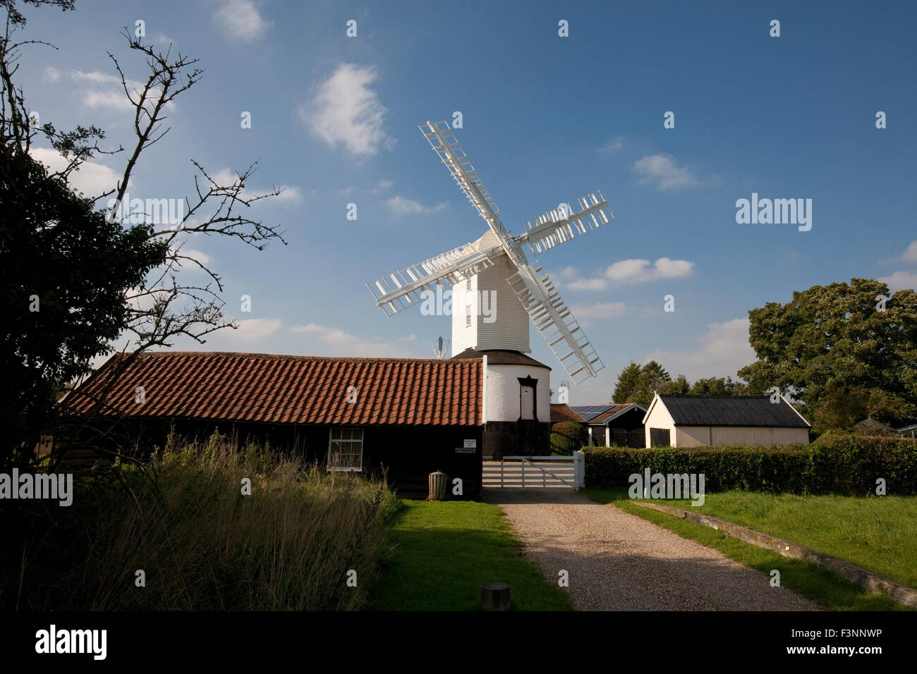 Saxted Green Windmill Suffolk Stock Photo - Alamy