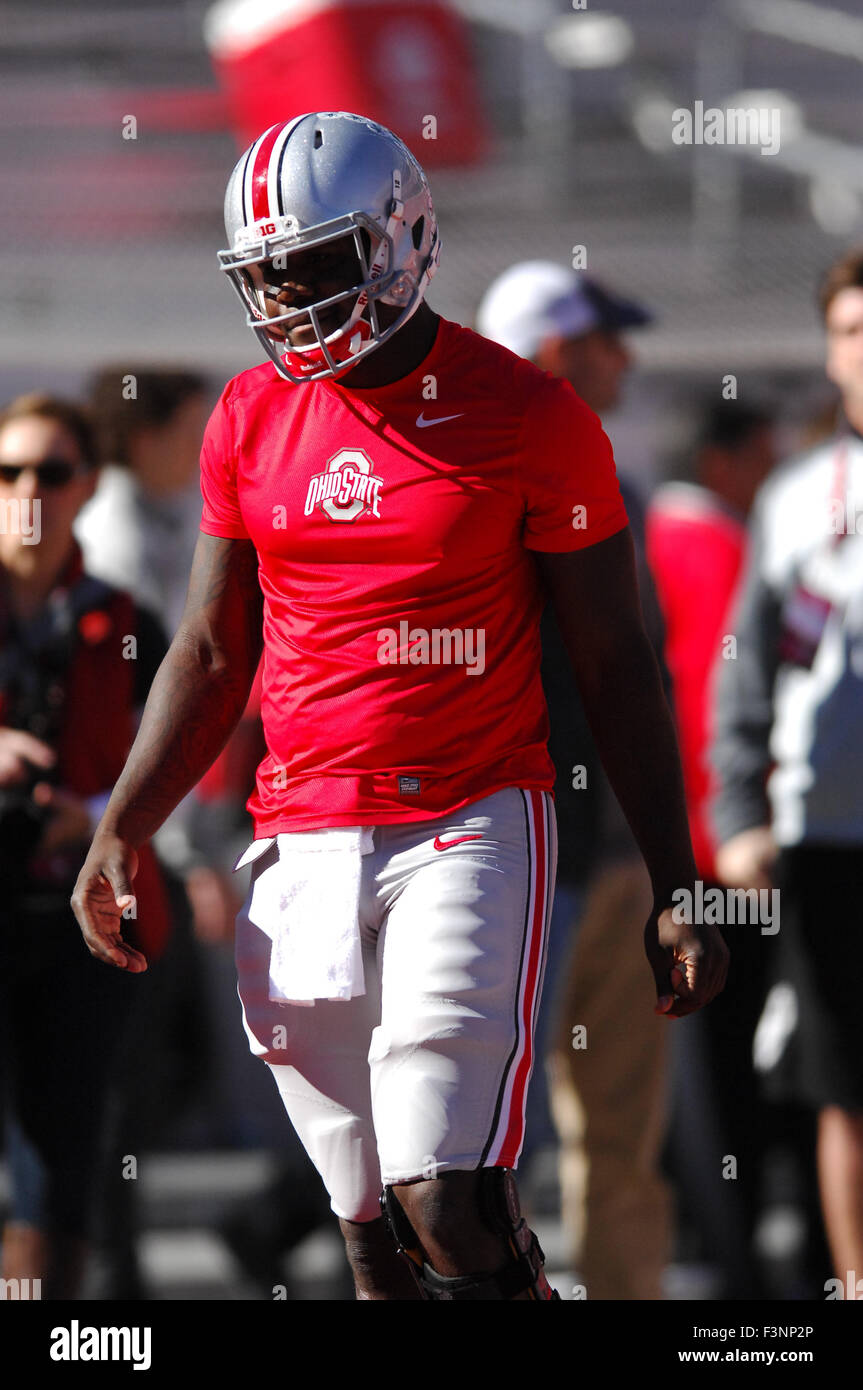 October 10th, 2015: Cardale Jones #12 during the Maryland Terrapins vs ...
