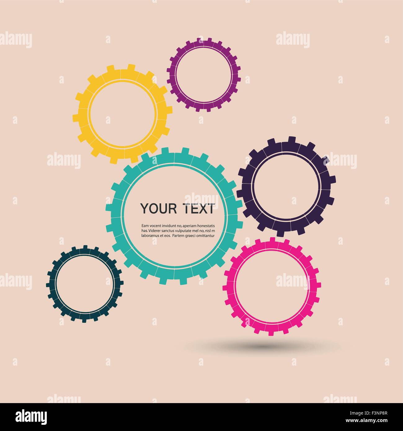 Vector color design concept gears Stock Vector Image & Art - Alamy