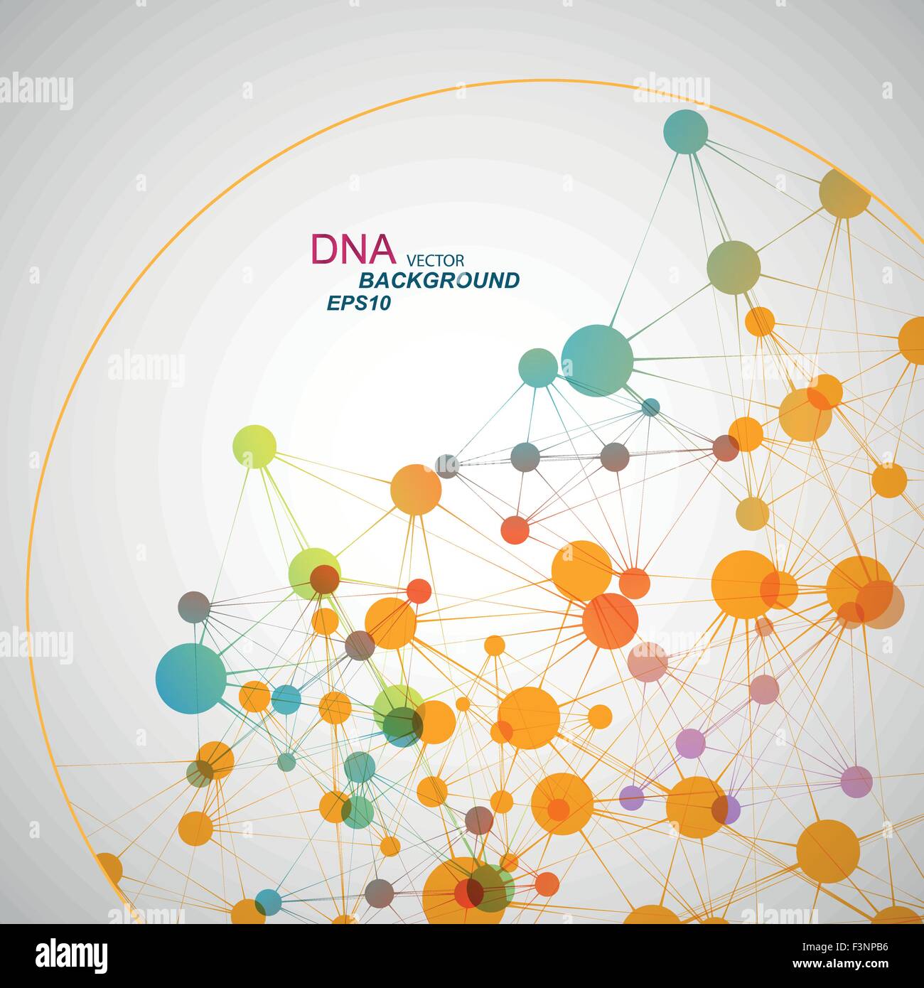 Vector network connection and DNA eps10 Stock Vector Image & Art - Alamy