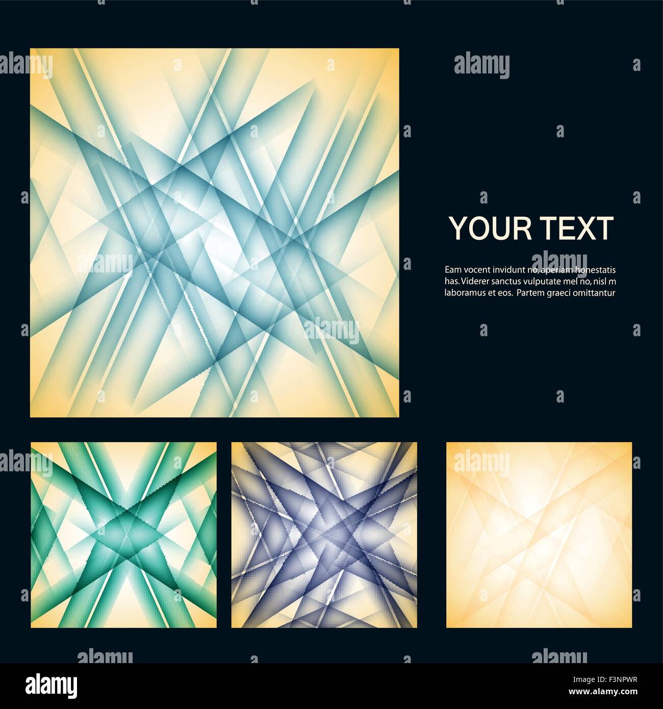 Vector set color line elements Stock Vector Image & Art - Alamy