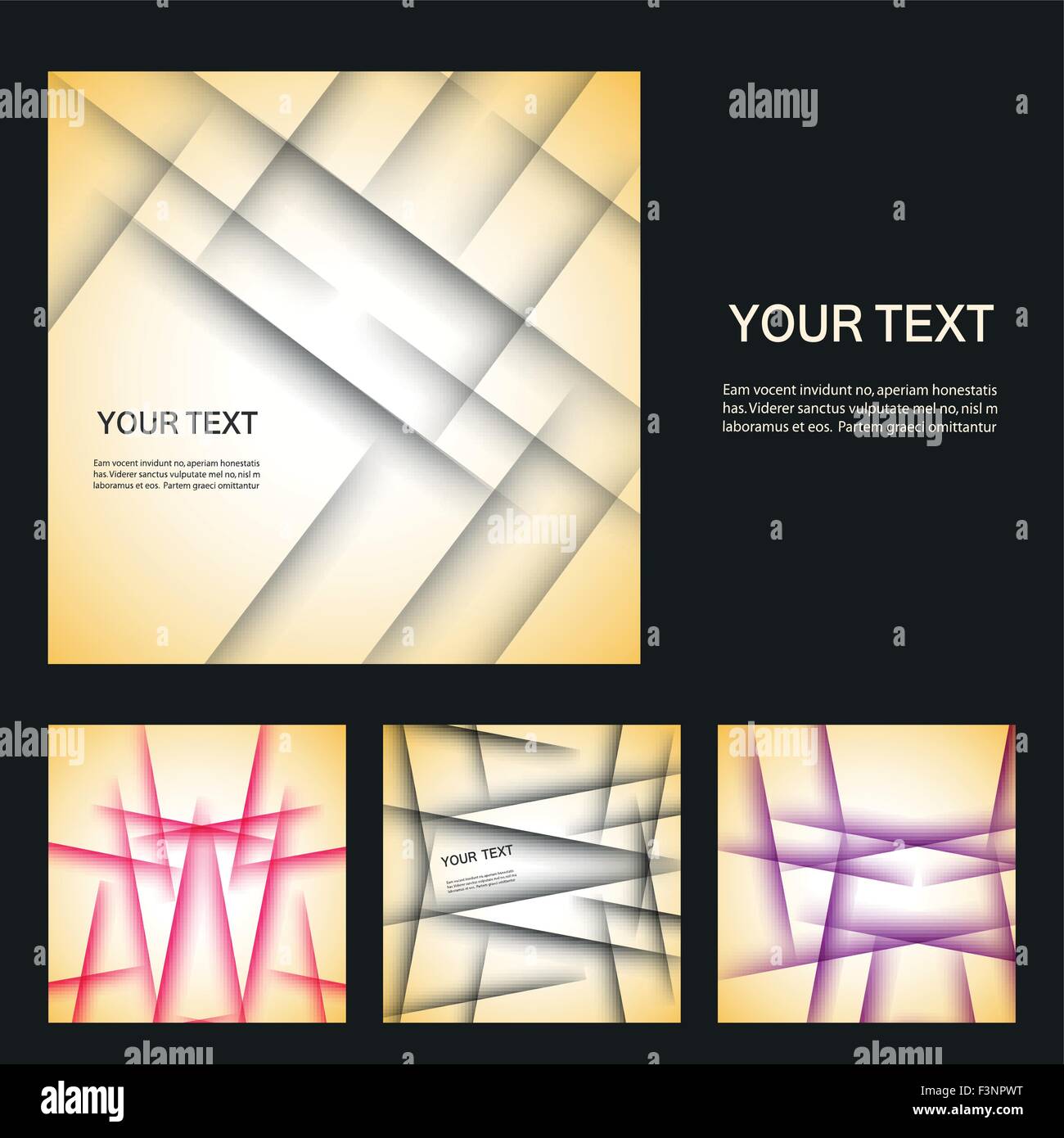 Vector set color line elements Stock Vector Image & Art - Alamy