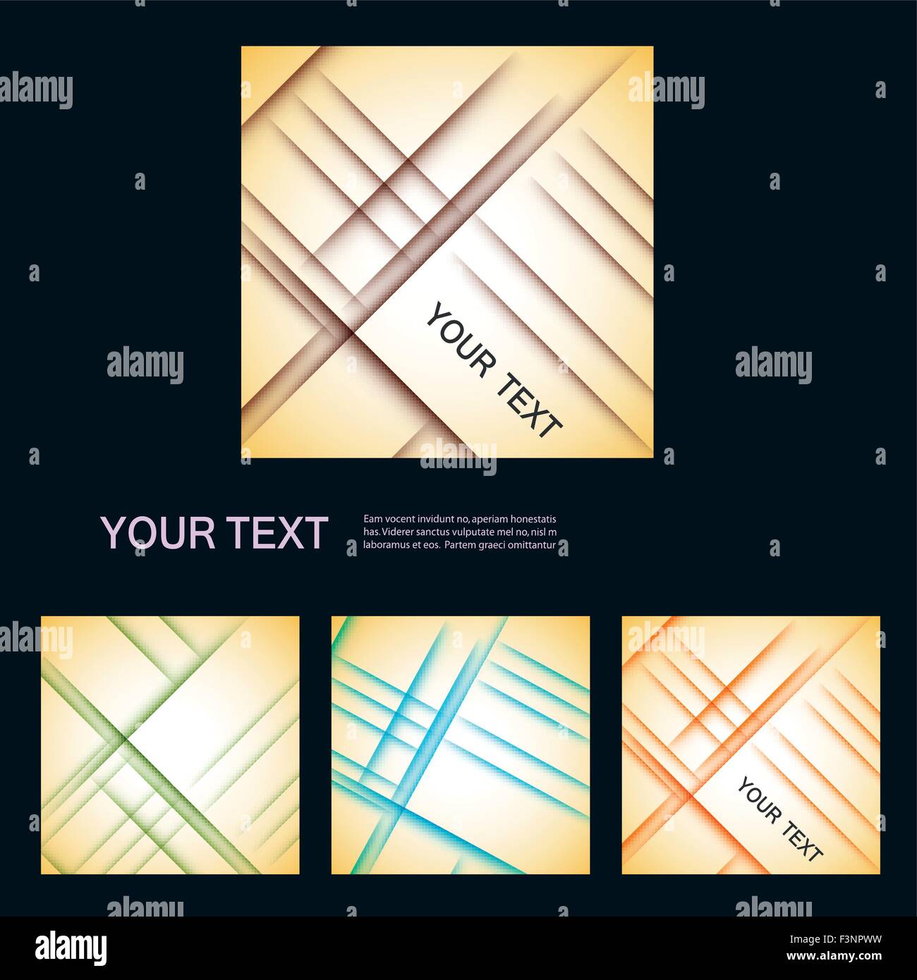 Vector set color line elements Stock Vector Image & Art - Alamy