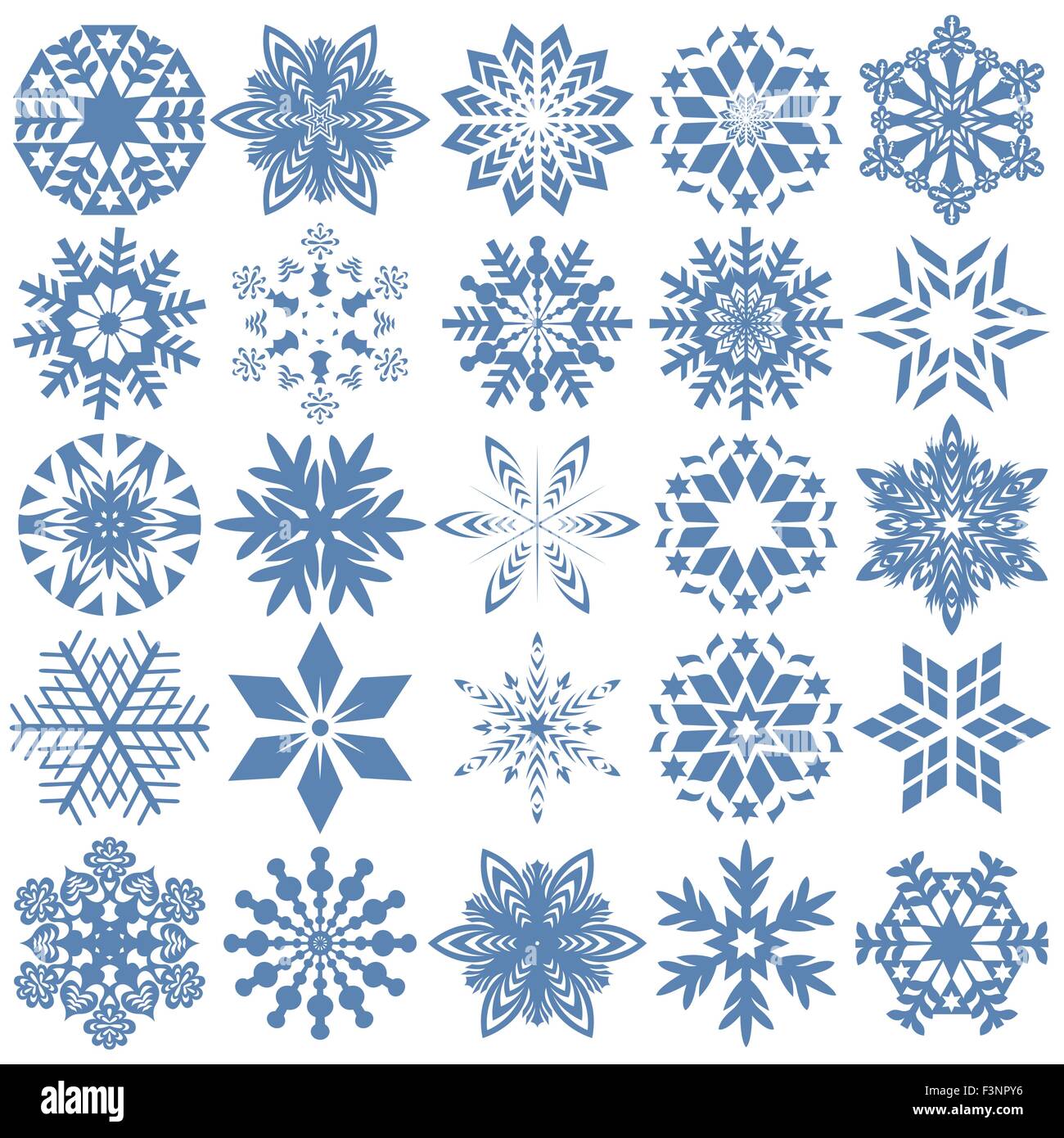 Blue Snowflake Drawing