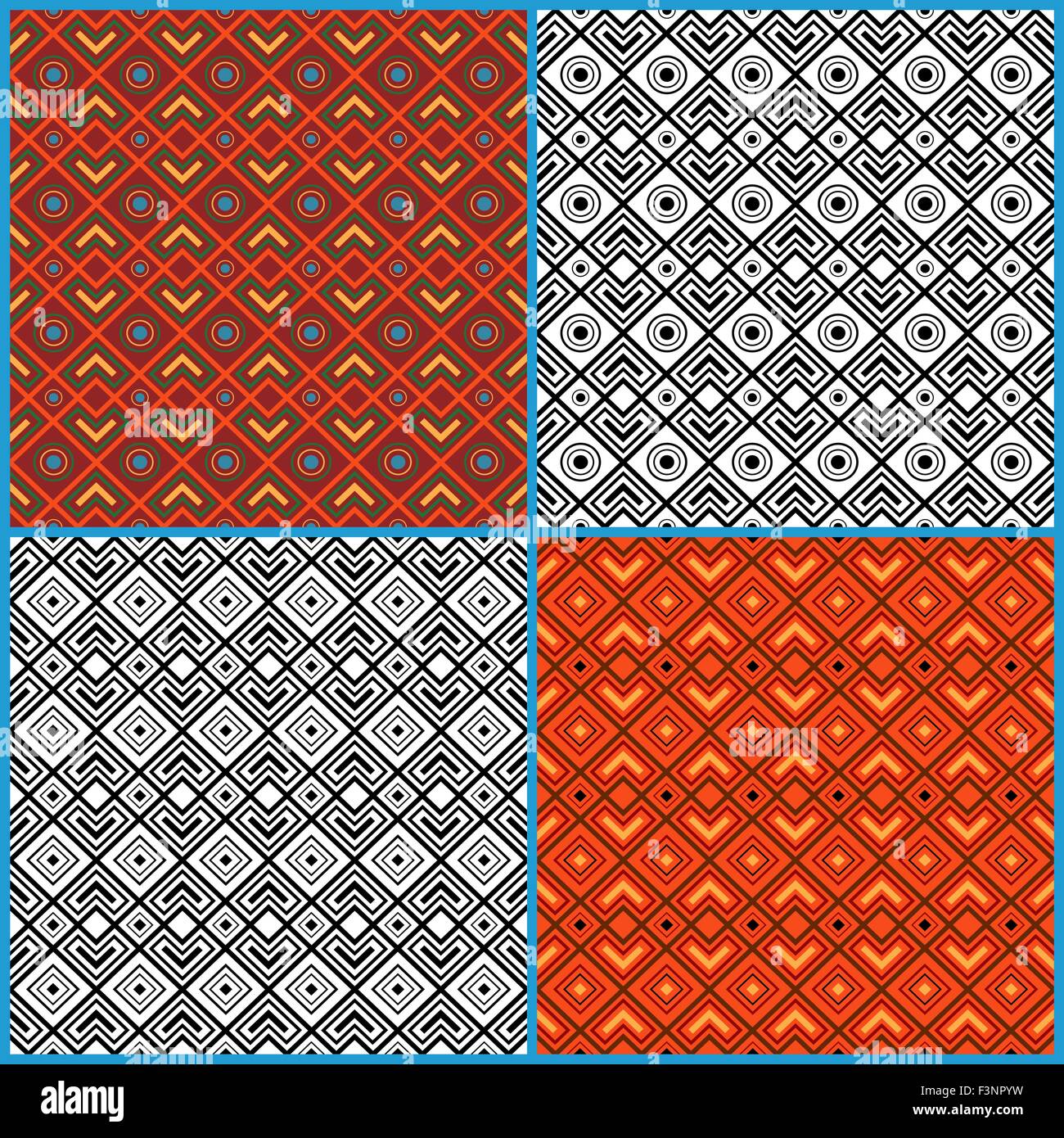 South african vector patterns hi-res stock photography and images - Alamy