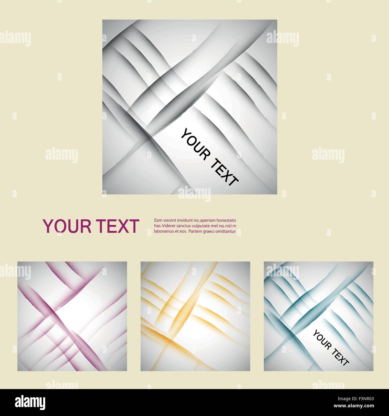 Set of vector abstract line background EPS10 Stock Vector Image & Art ...