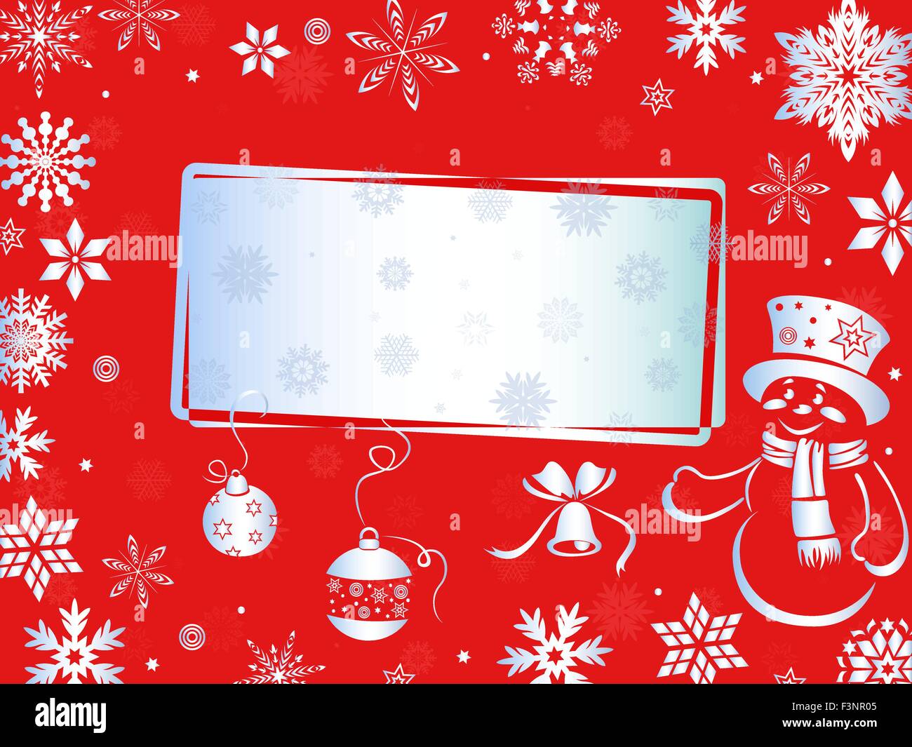 Christmas greeting card made in red hues, hand drawing vector ...
