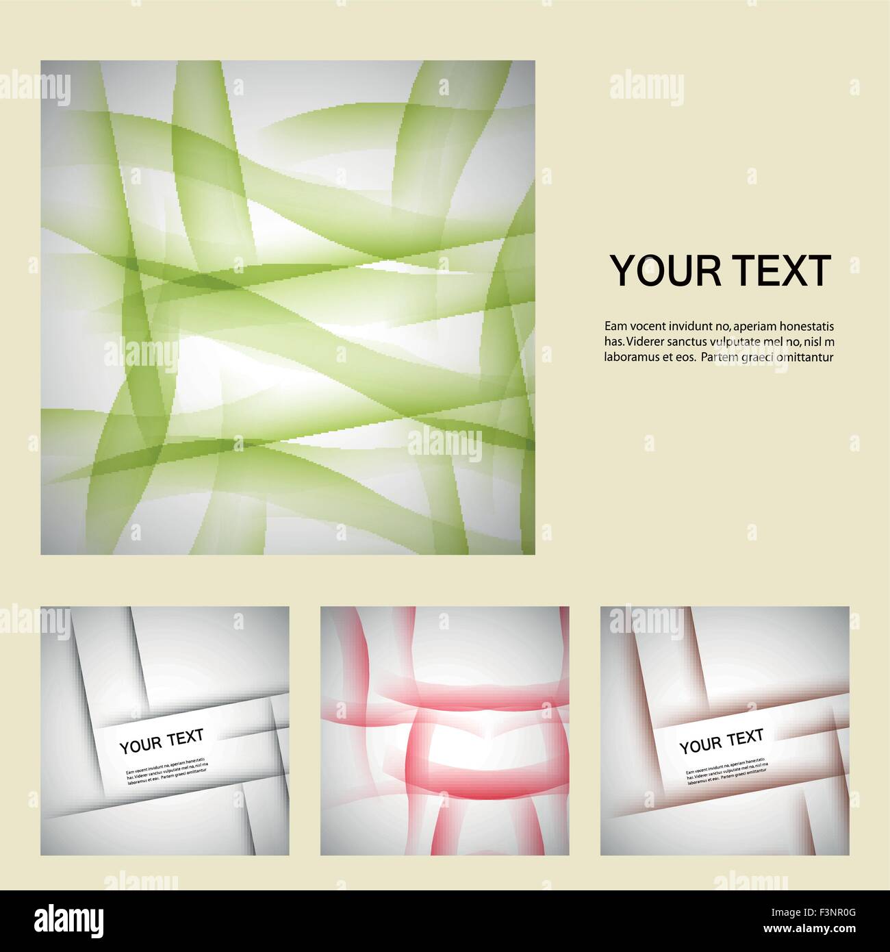 Set of vector abstract line background EPS10 Stock Vector Image & Art ...