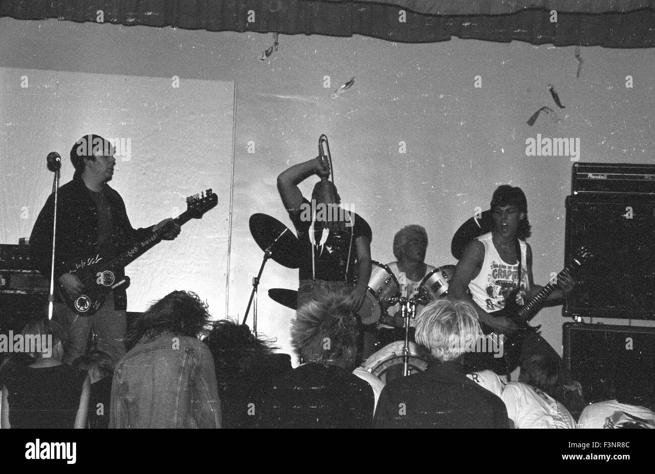 Punk rockers Plaid Retna, of Visalia, California, play at show at the V ...