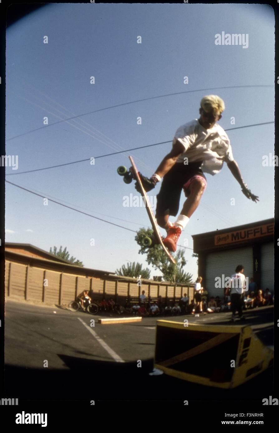 Powell Peralta skateboarder Tommy Guerrero skateboards during an ...