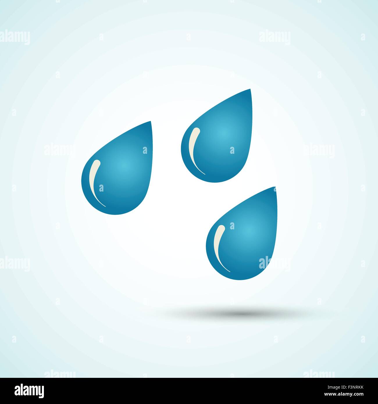 Three drops of water. Vector illustration eps10 Stock Vector Image ...