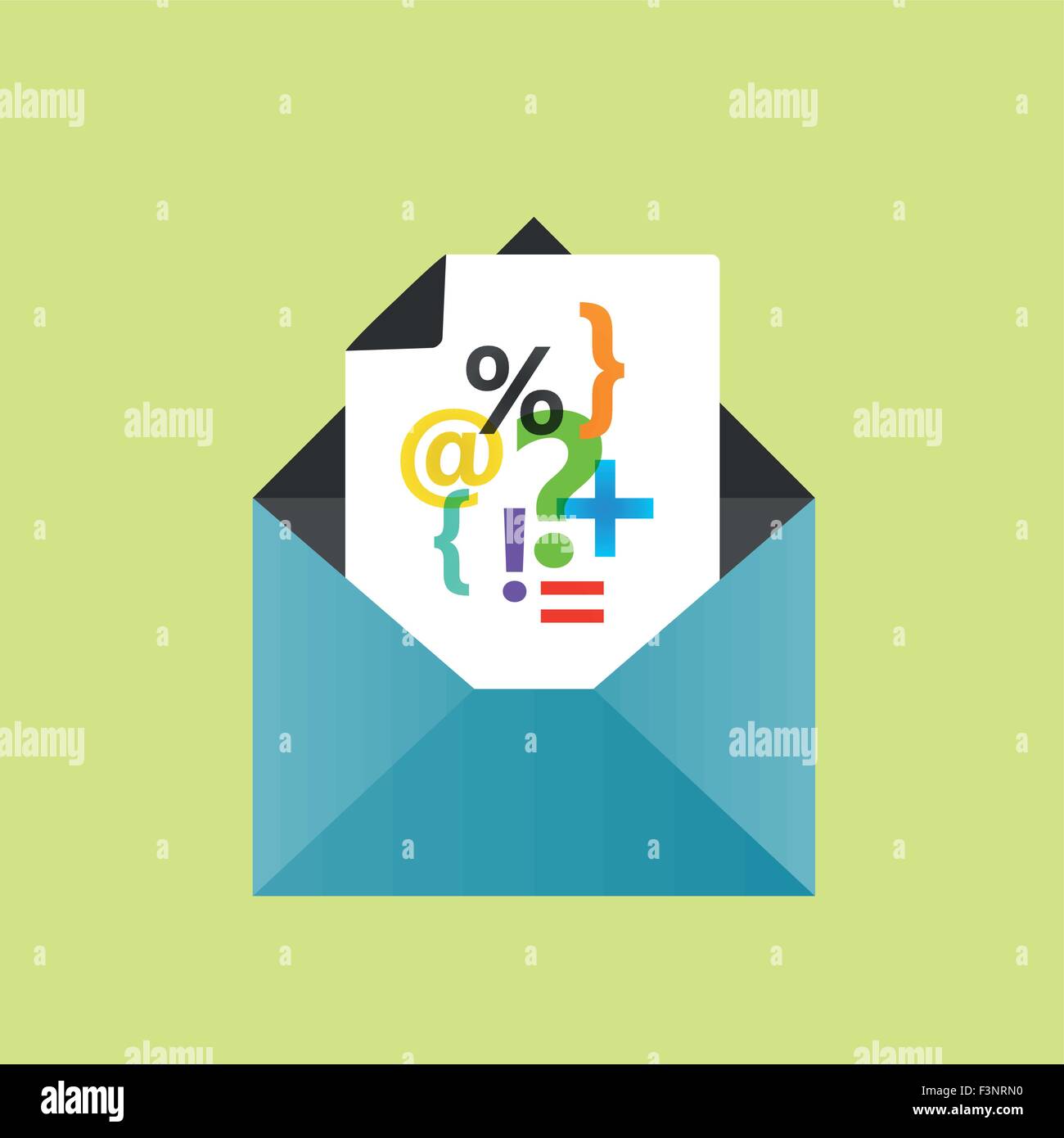 Open blue lettering in Stock Vector Images - Alamy