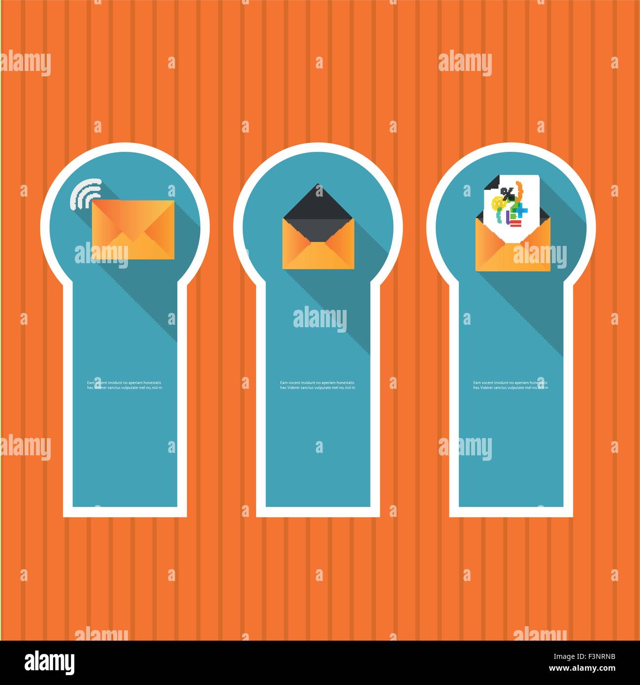 Three stickers with letters, eps Stock Vector Image & Art - Alamy