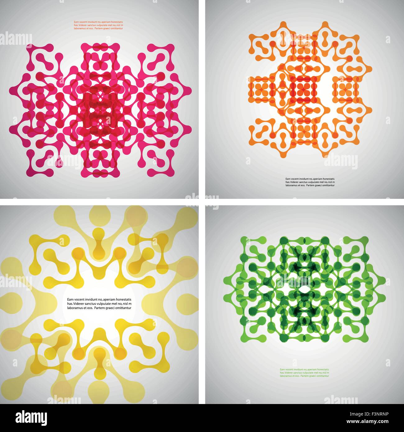 Vector set of colored flat tech patterns Stock Vector Image & Art - Alamy