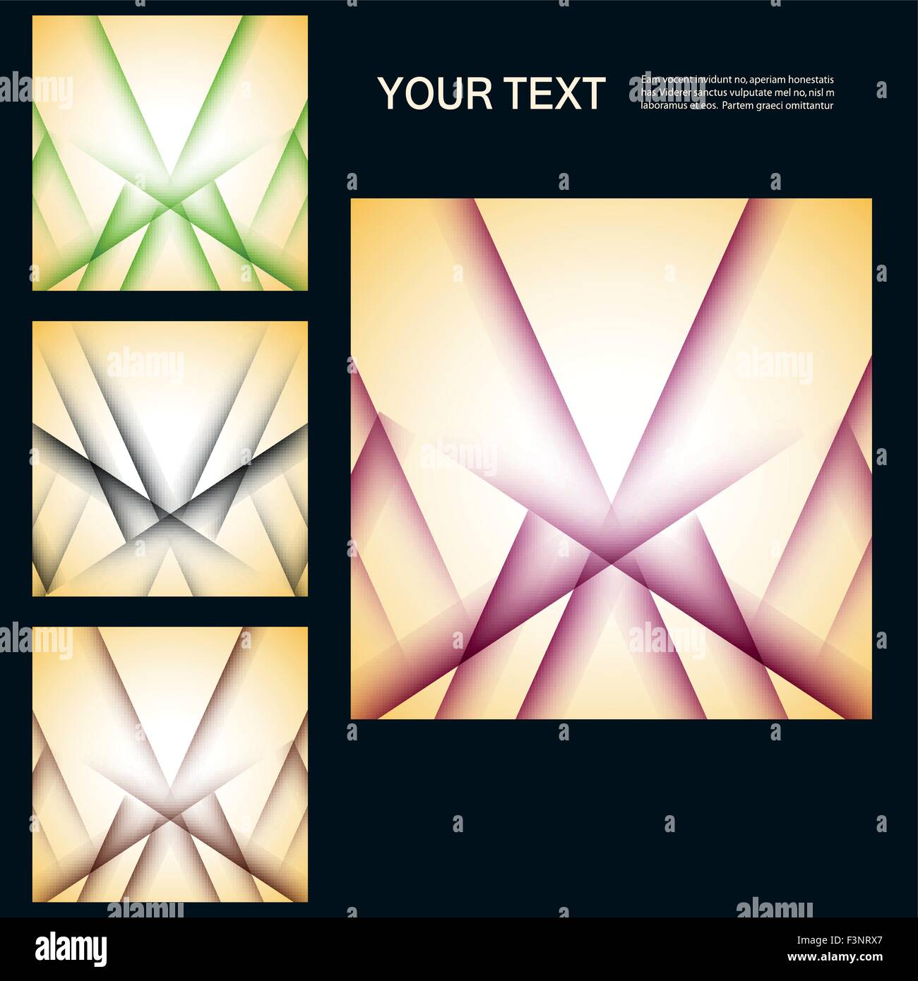 Vector set color line elements Stock Vector Image & Art - Alamy