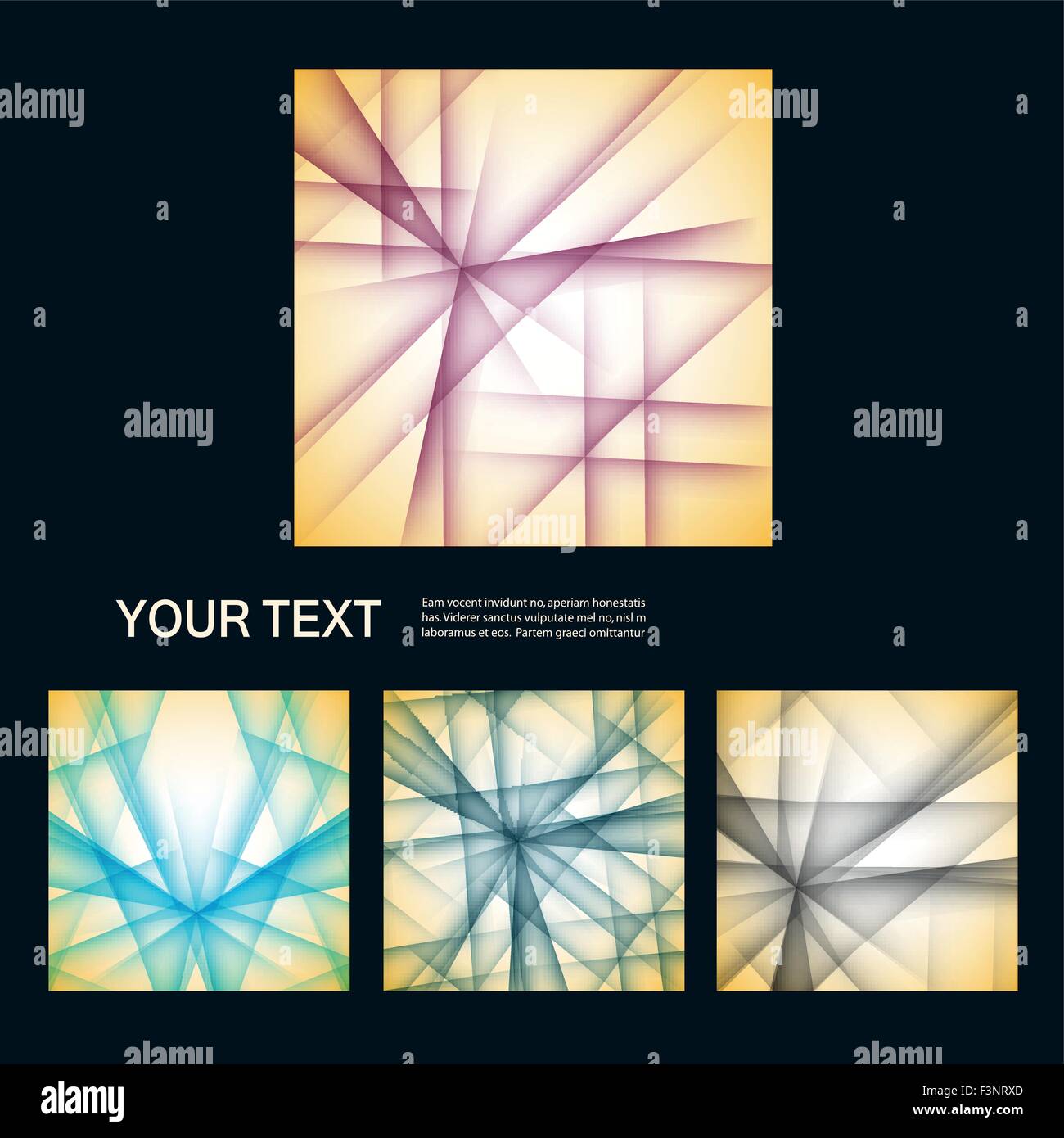 Vector set color line elements Stock Vector Image & Art - Alamy