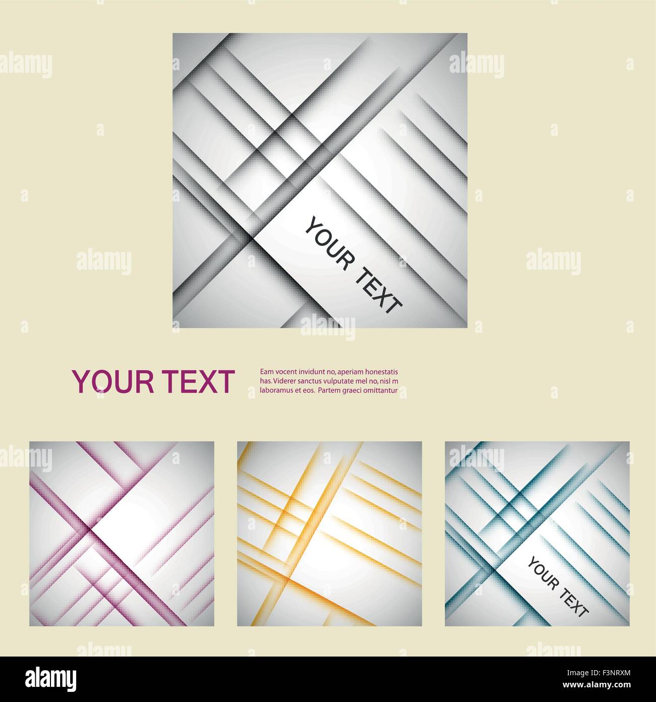 Vector set color line elements Stock Vector Image & Art - Alamy