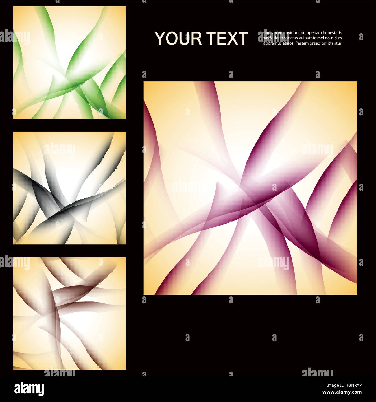 Set of vector abstract line background EPS10 Stock Vector Image & Art ...