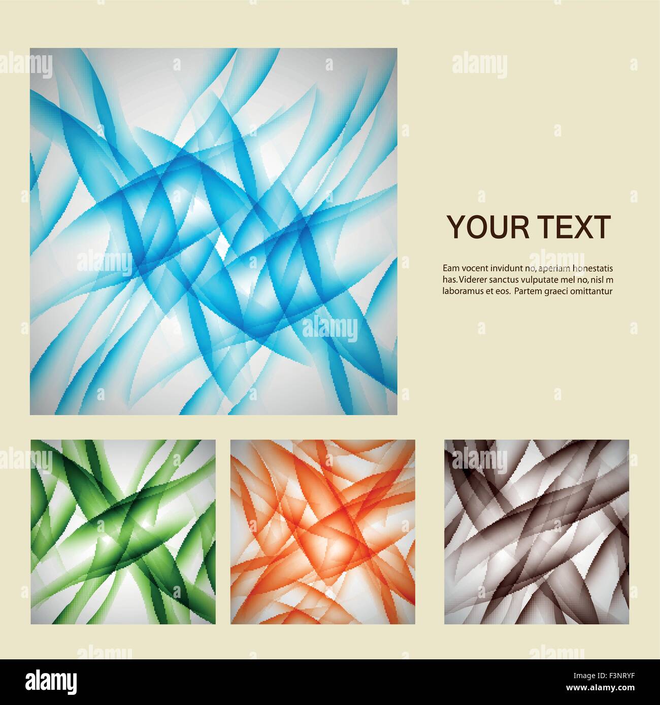 Set of vector abstract line background EPS10 Stock Vector Image & Art ...