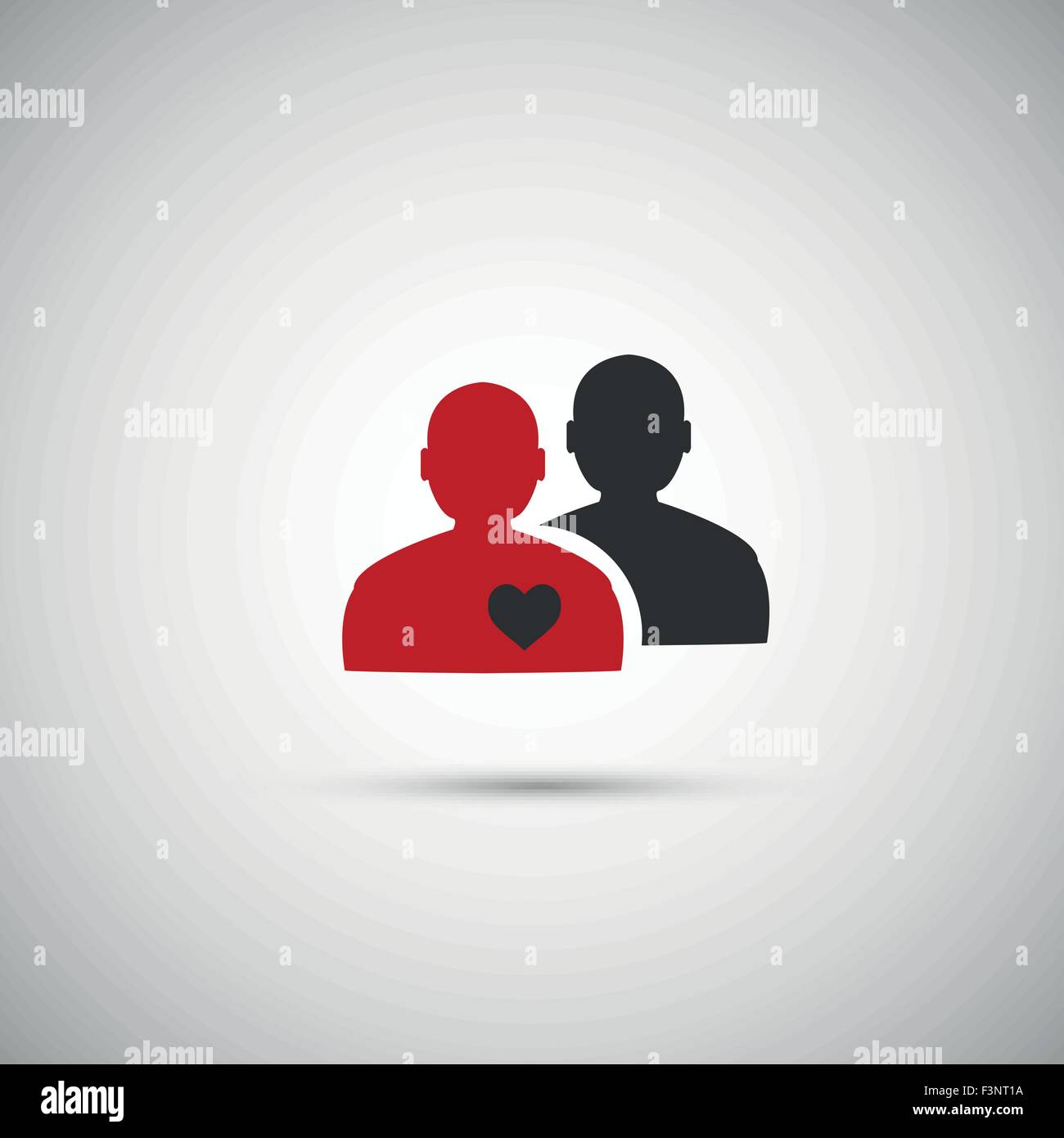 black and red flat vector icon people eps Stock Vector Image & Art - Alamy