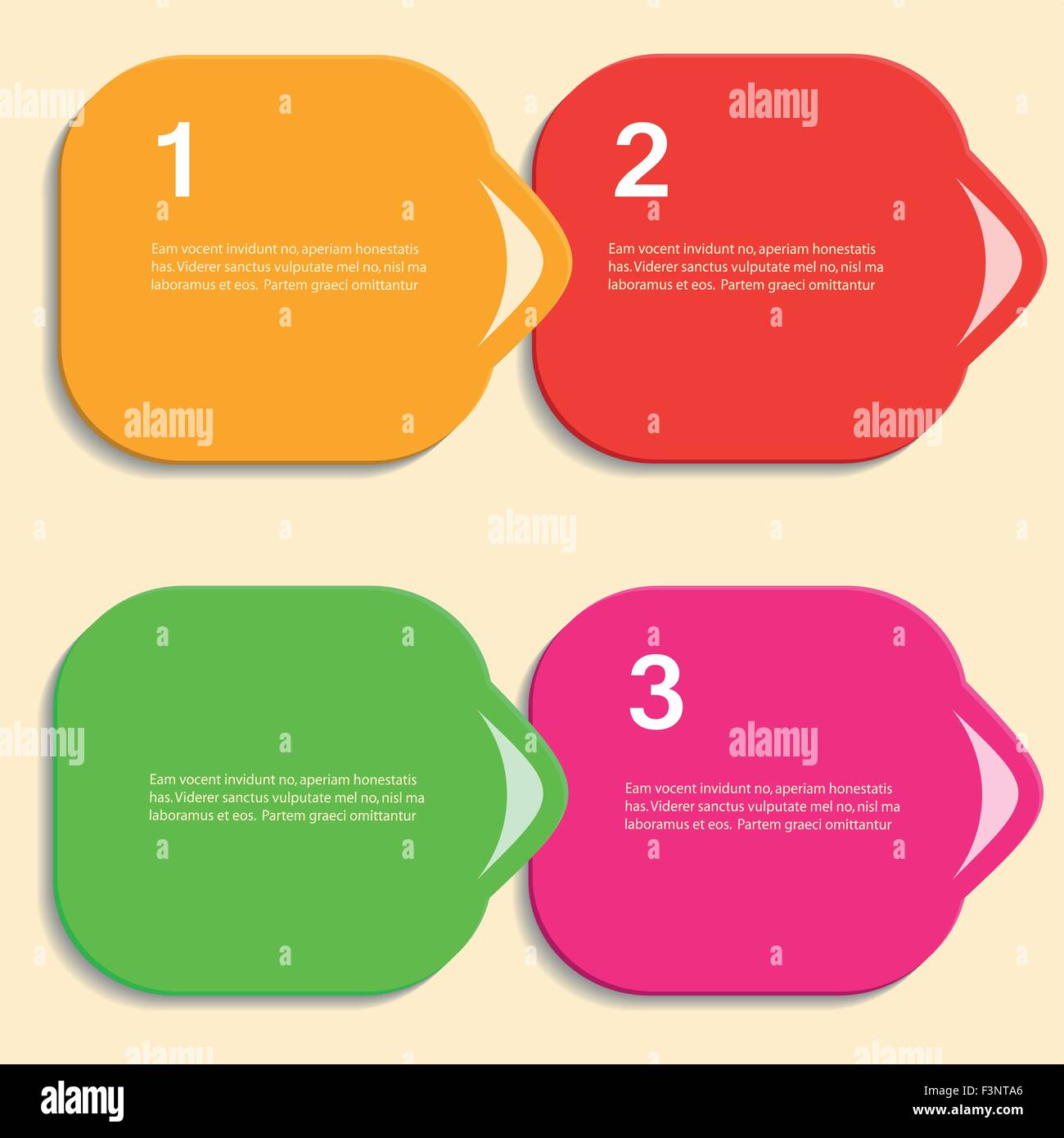 Abstract color vector shapes for your infographics Stock Vector Image ...