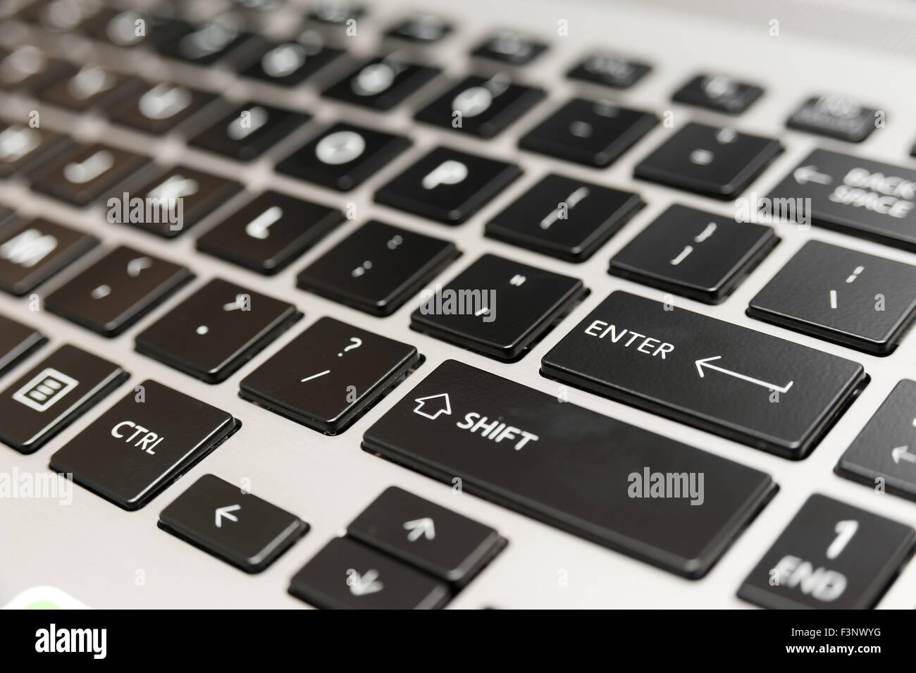 Laptop computer keyboard close-up Stock Photo - Alamy