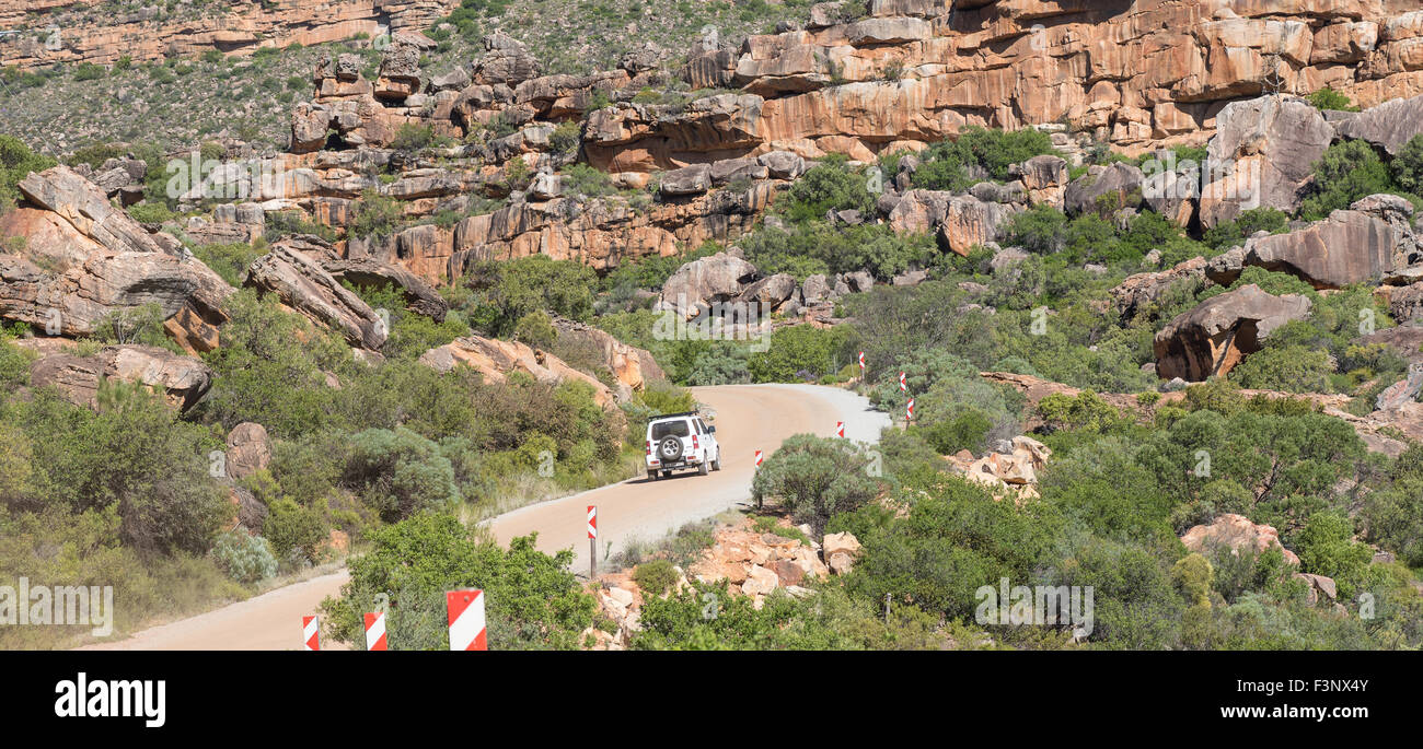 VANRHYNSDORP, SOUTH AFRICA - AUGUST 20, 2015: View of the Gifberg ...