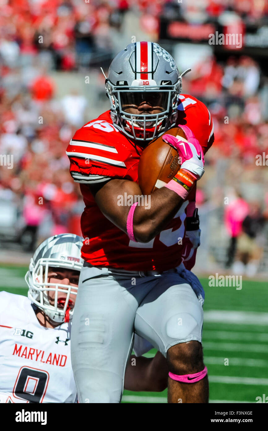 Wide receiver Devlin McDaniel (23) of the Ohio State Buckeyes with ...