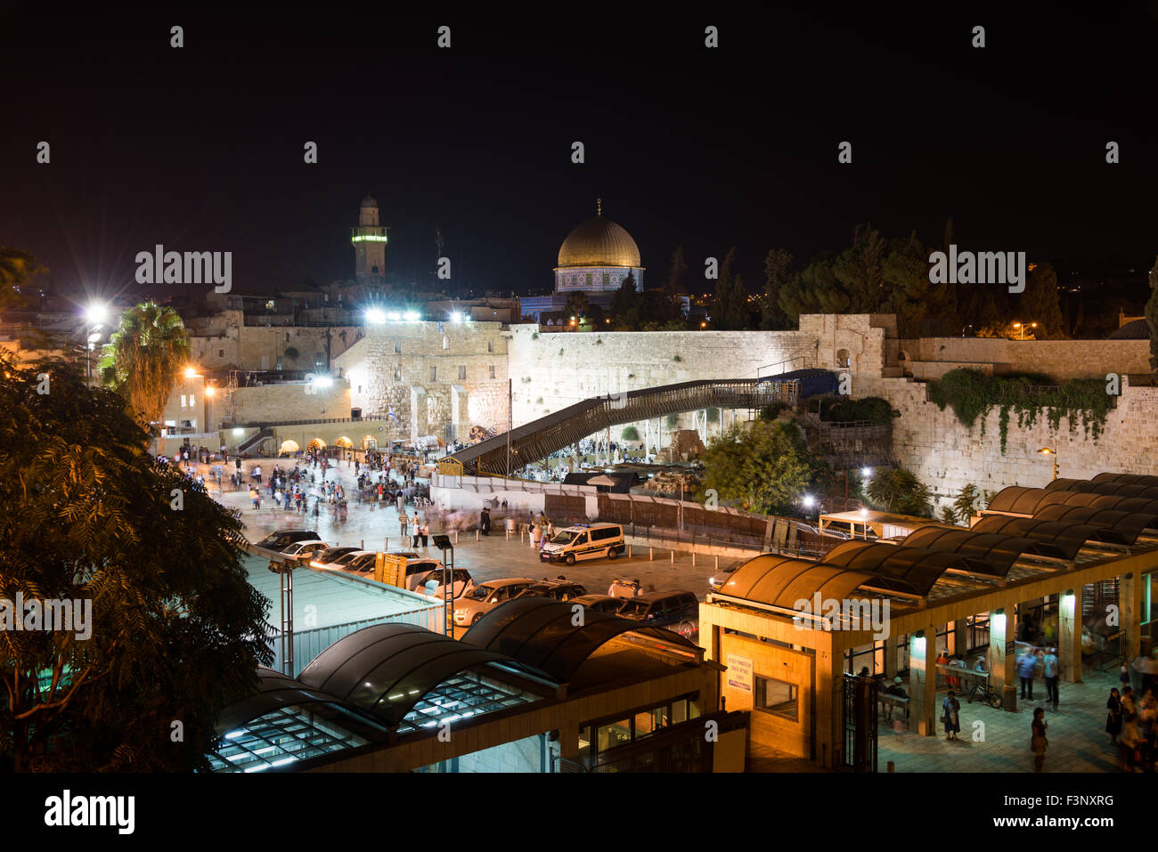 Old city of Jerusalem at night, Israel Stock Photo - Alamy