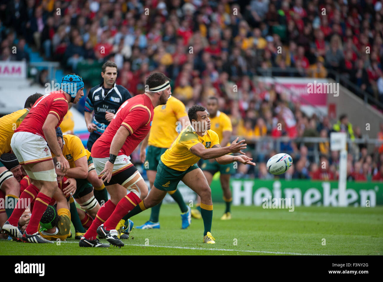 Scrum half passing rugby ball hi-res stock photography and images - Alamy